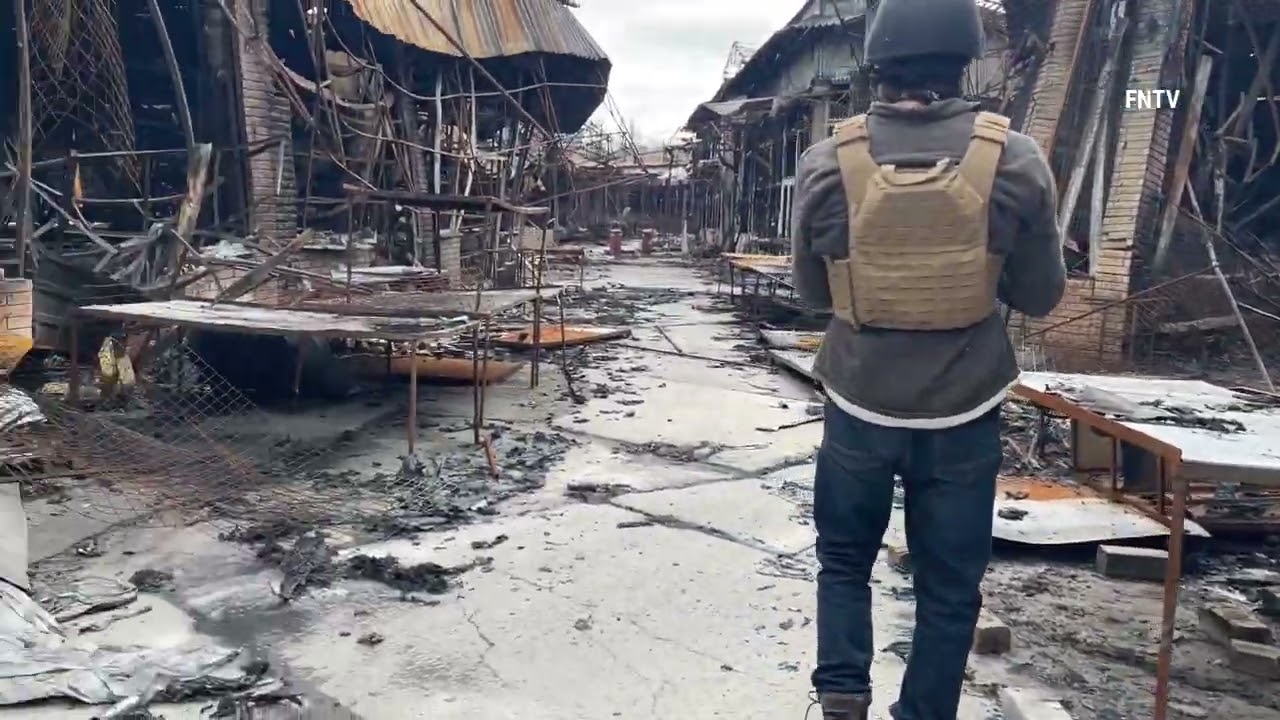 Biggest East Ukraine Market "Barabashovo" Destroyed in Kharkiv - YouTube