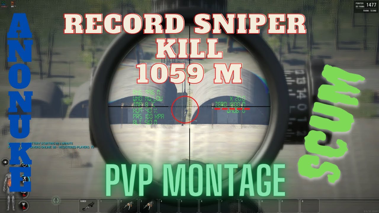 SCUM // Sniper Kill RECORD 1059m // PVP Montage - YouTube