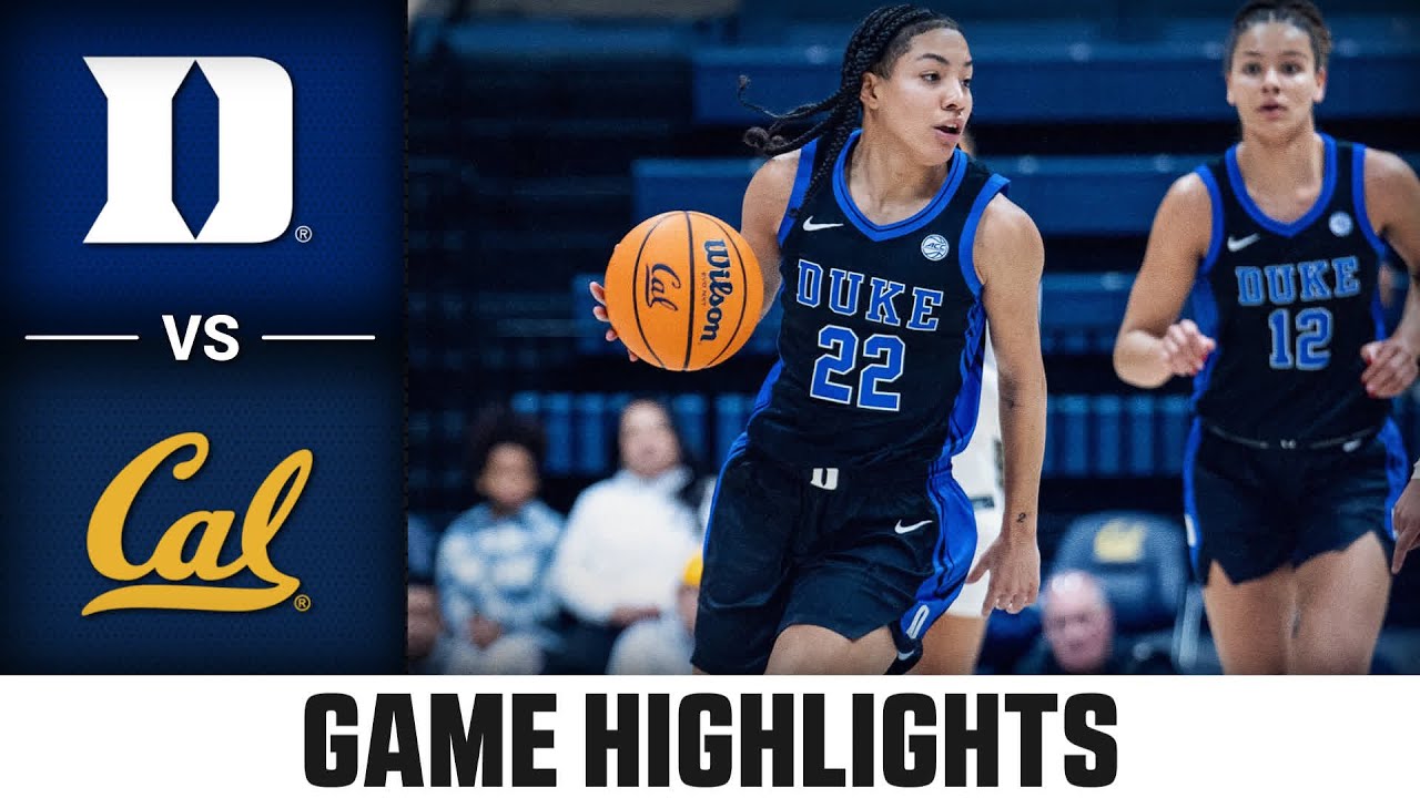 Duke vs. Cal Game Highlights | 2025-26 ACC Women's Basketball - YouTube