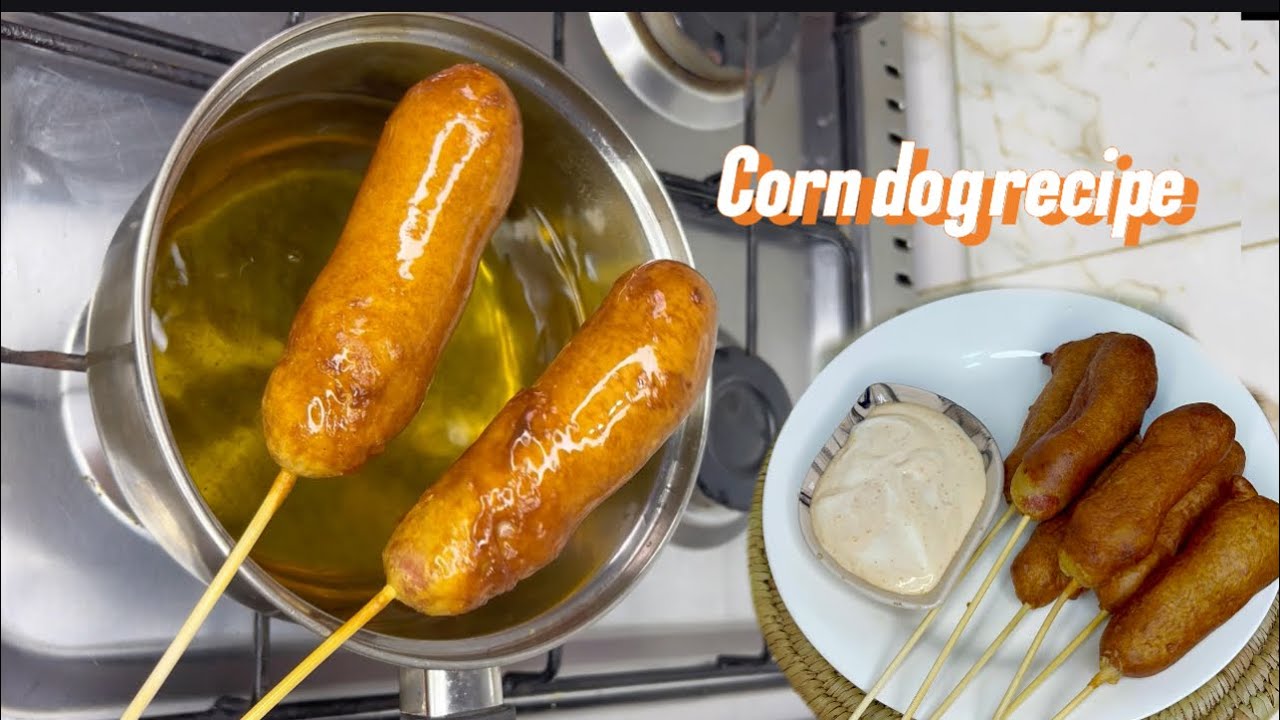 How to make Corn Dog \\ Easy homemade CORN DOG // sausages buns - YouTube