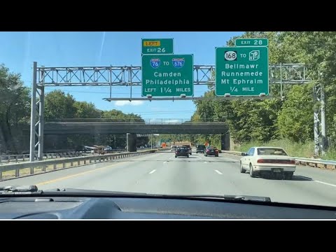 Interstate 76 (I-76) from New jersey to Philadelphia. - YouTube