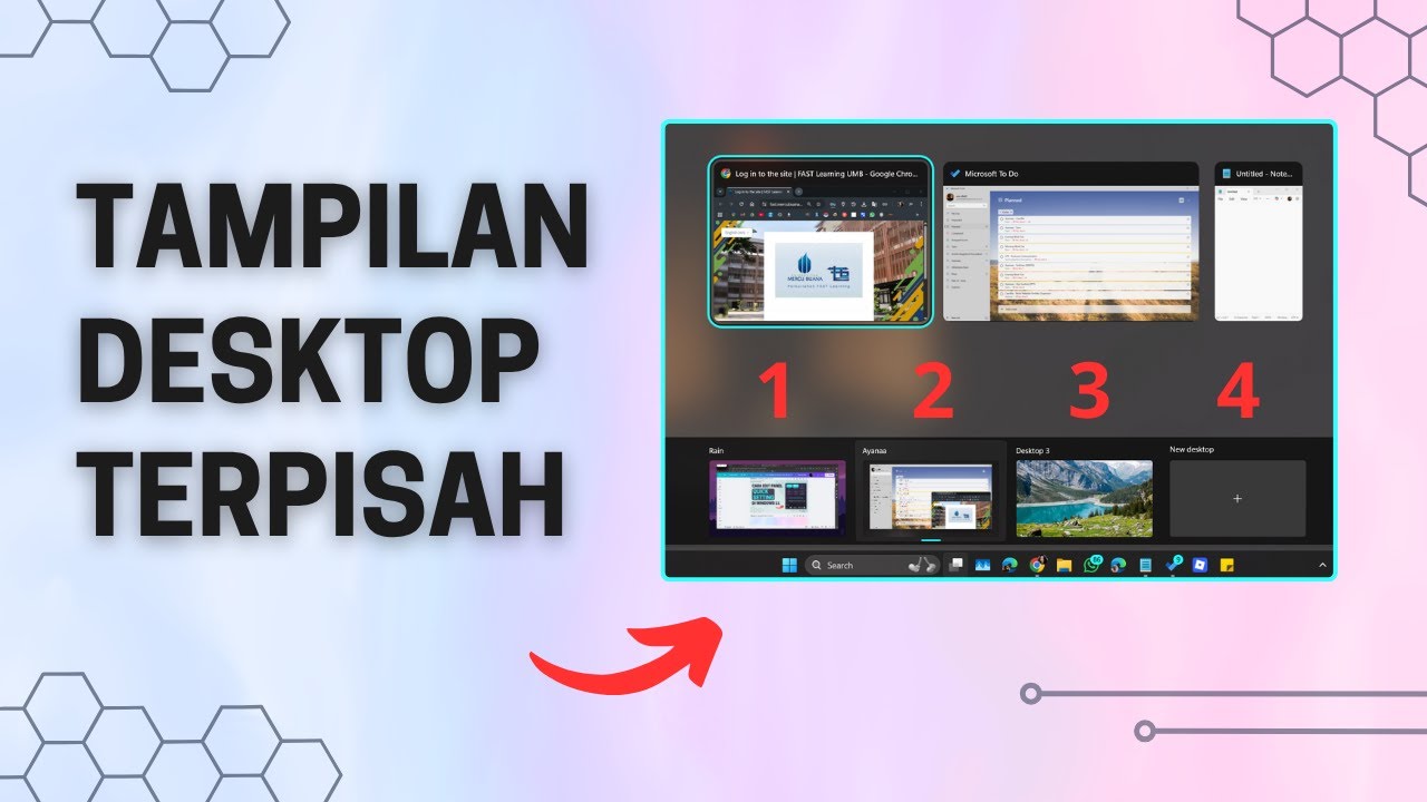 Kerjaan Jadi Super Rapi! Cara Membagi Layar & Menambah Desktop di ...