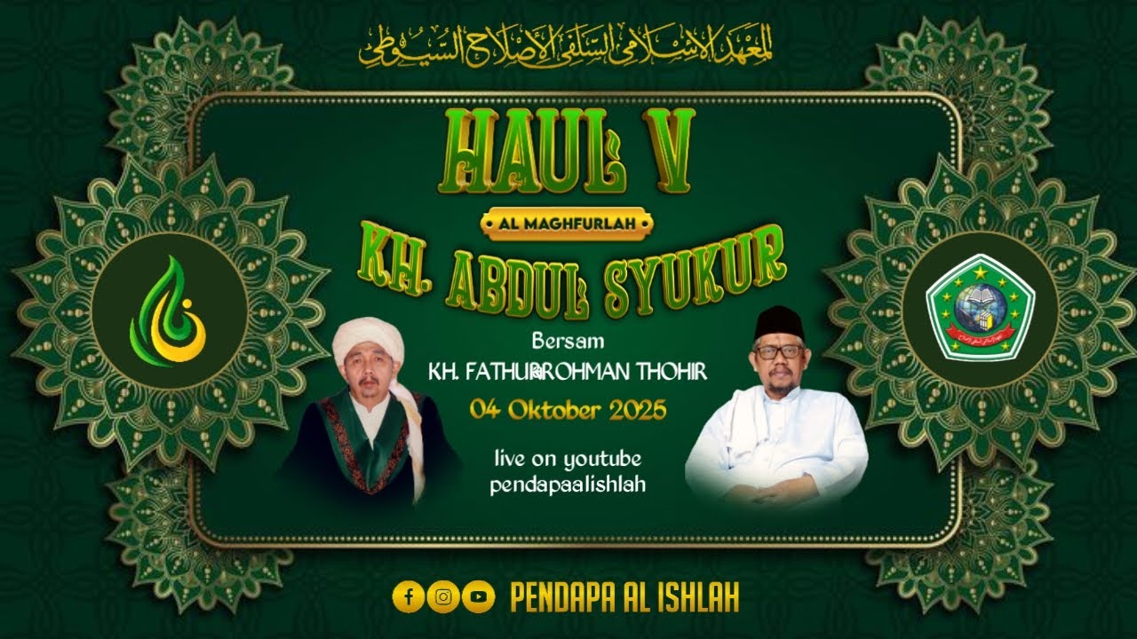 DOA BERSAMA DAN PENGAJIAN DALAM RANGKA HAUL KE 5 - YouTube