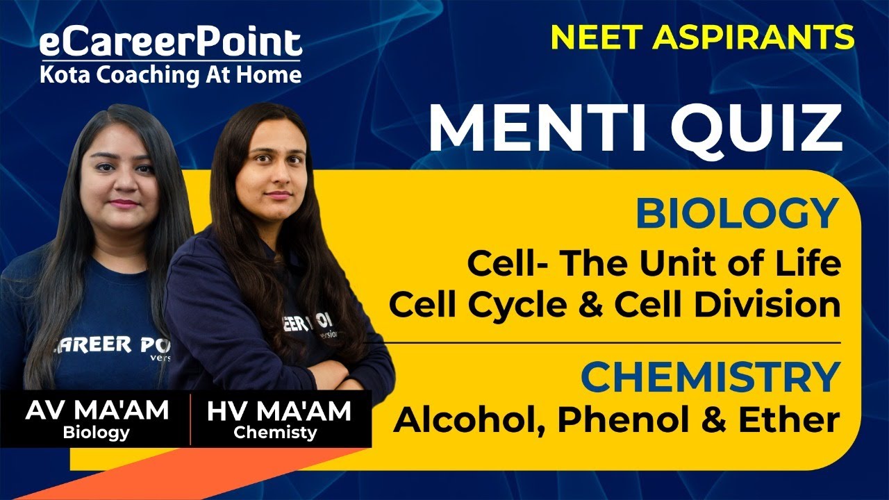 Menti Trivia | Chemistry & Biology | NEET Aspirants | Expert faculty ...