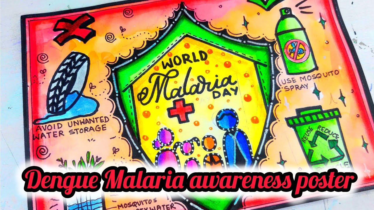World Malaria Day Drawing / World Malaria Day Poster Drawing Easy Steps ...
