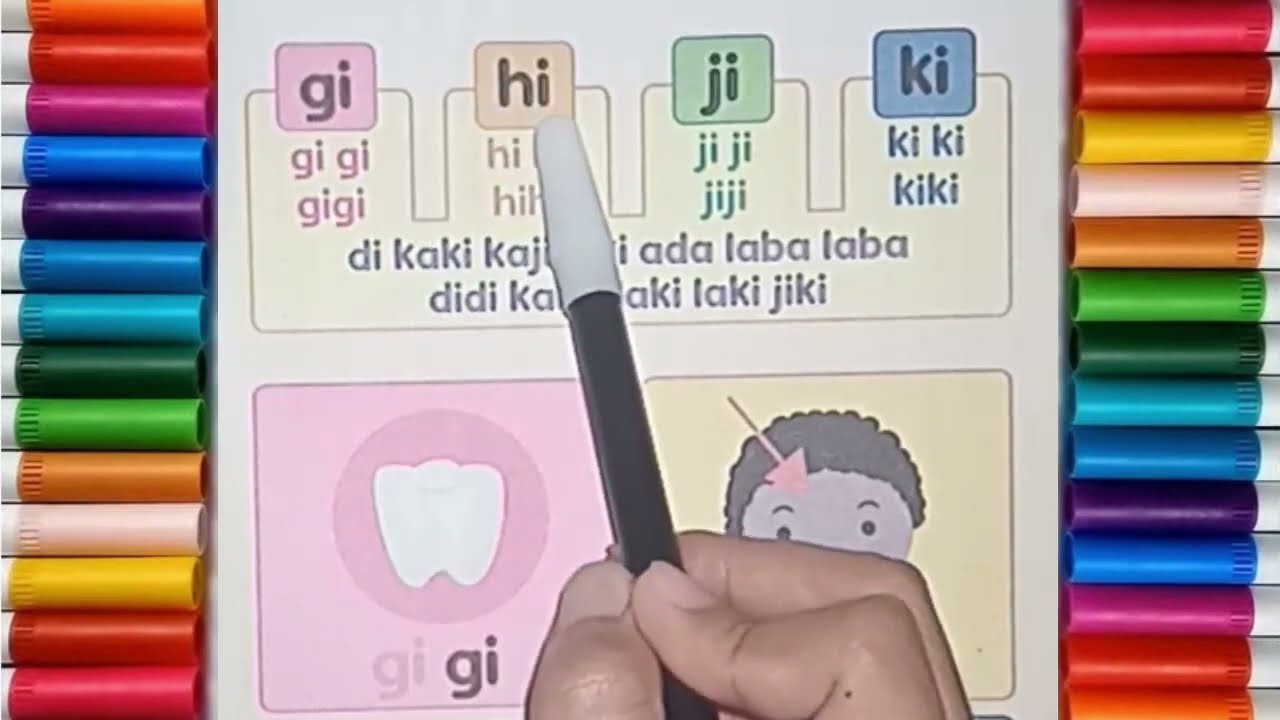 Belajar Membaca dan Mengeja Kata Awalan G, H, J, K dan Akhiran I untuk ...