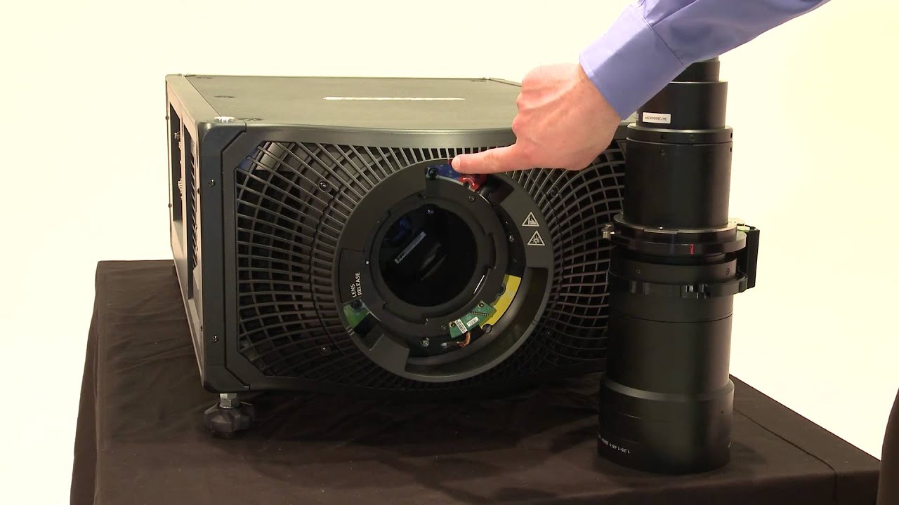 Christie Boxer - Projector lens installation and replacement - YouTube