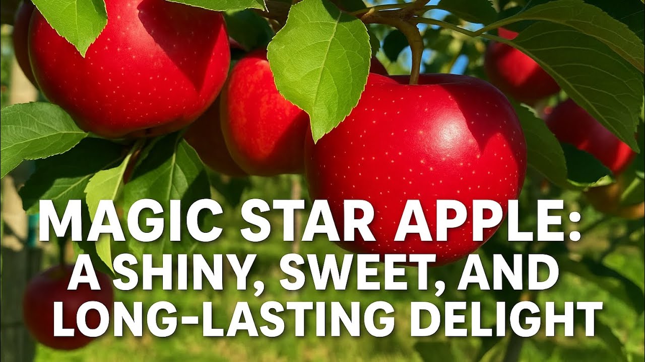 "Magic Star Apple: A Shiny, Sweet, and Long-Lasting Delight" - YouTube