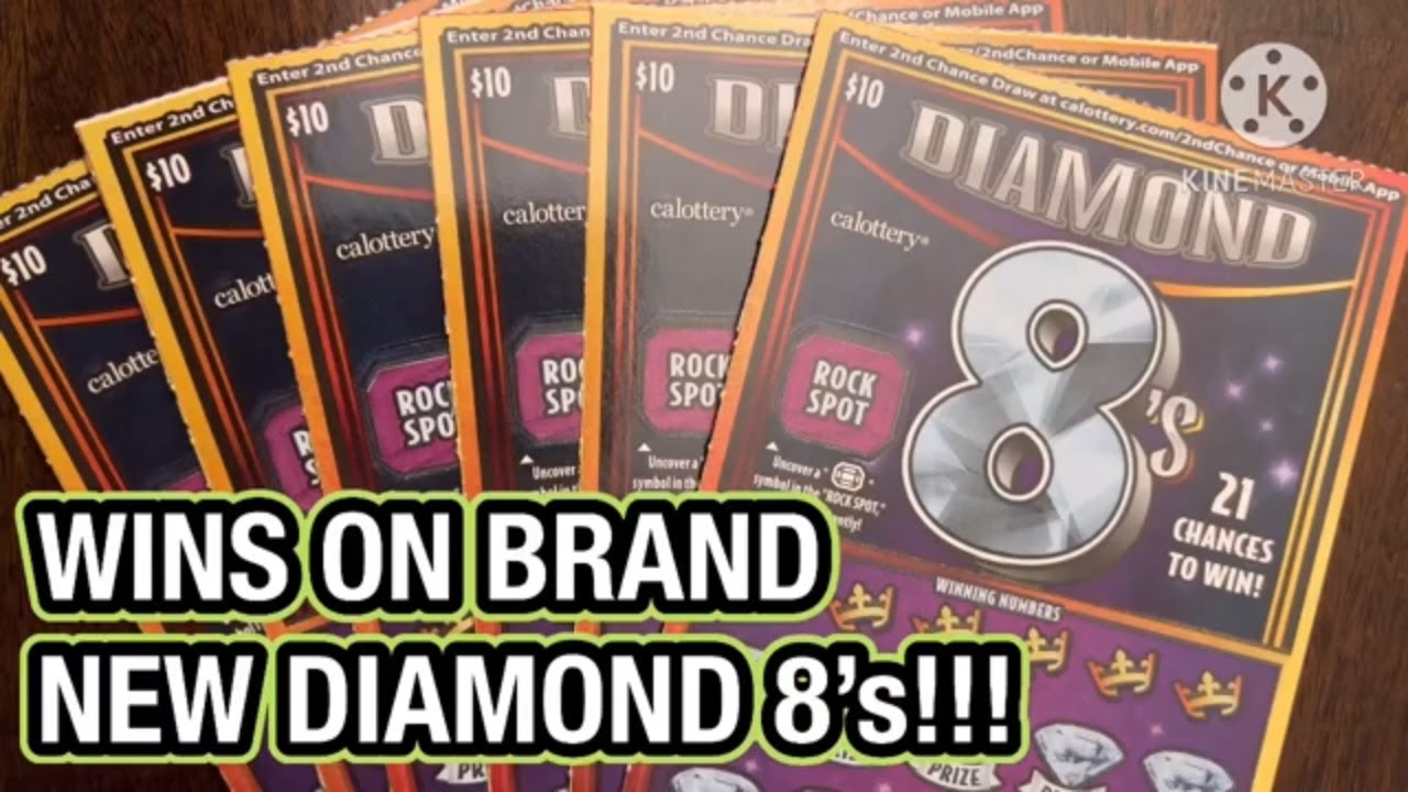 WINS ON BRAND NEW DIAMOND 8’s!!! CA Scratchers - YouTube