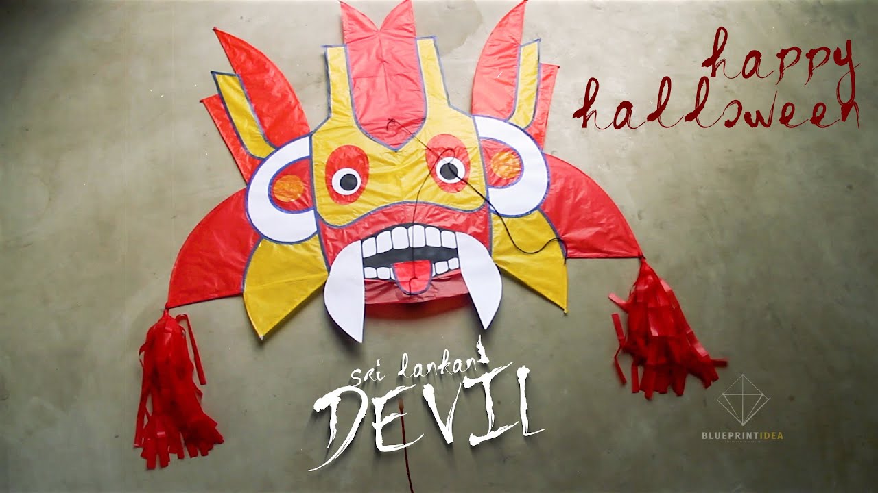 Sri lankan Fire Devil Kite / Amazing Devil Kite / Happy Halloween - YouTube