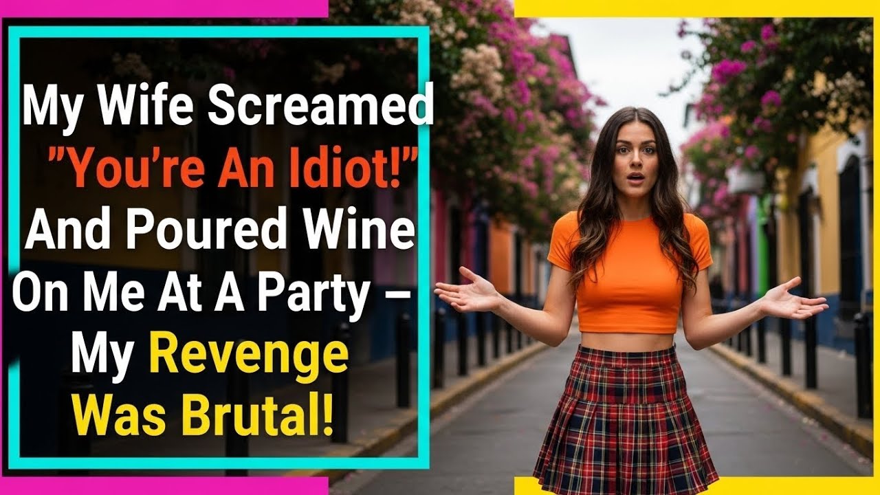My Wife Screamed "You're An Idiot!" And Poured Wine On Me At A Party ...