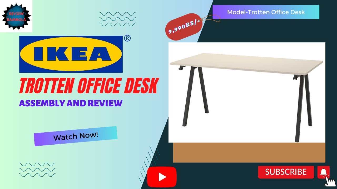 Trotten Office Desk Detailed Review | IKEA | IKEA Trotten Office Desk ...