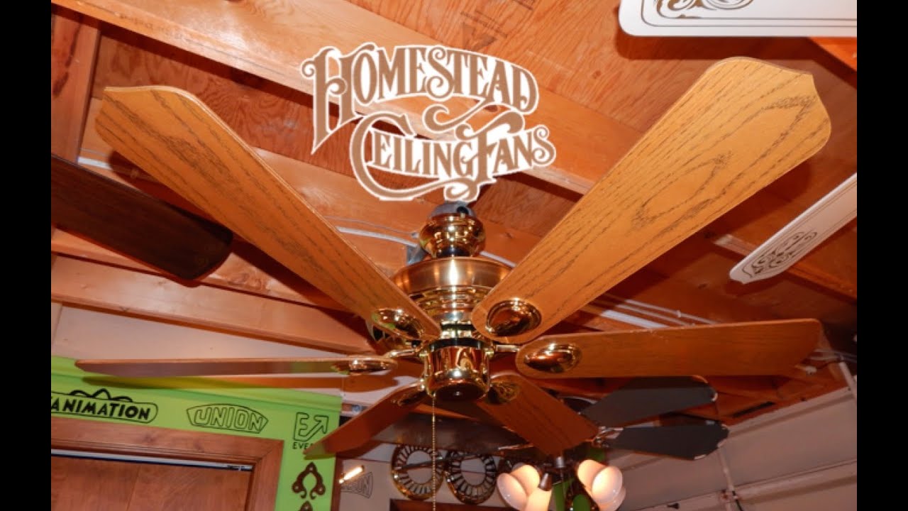 Homestead Santa Cruz Ceiling Fan | 1080p HD Remake - YouTube