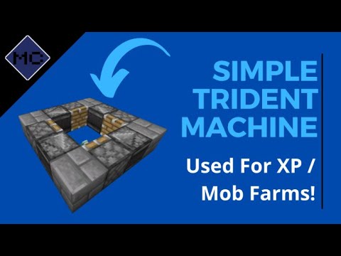 How to Make a Trident Machine for Minecraft Bedrock - YouTube