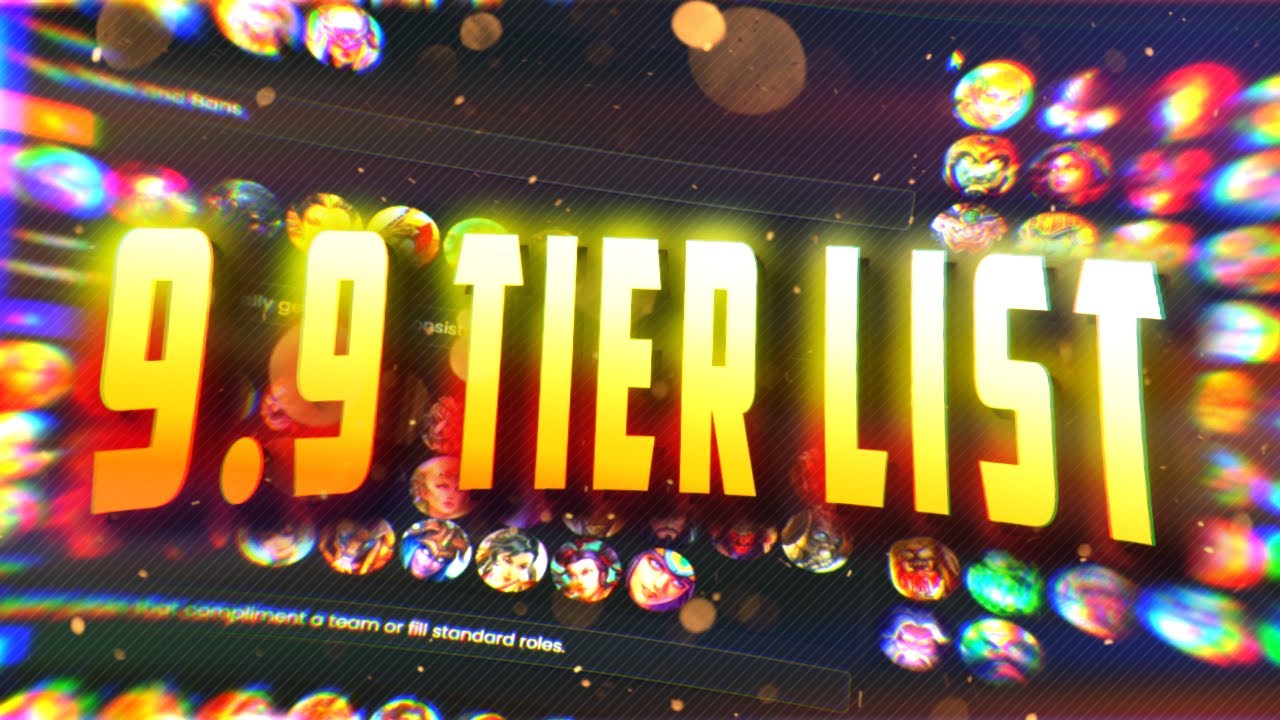 9.9 TIER LIST - YouTube