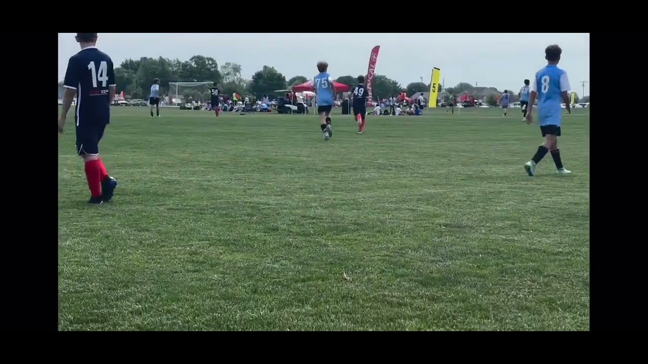 Ohio ODP vs Iowa ODP Off-foot volley shot from 25 yards sails high ...