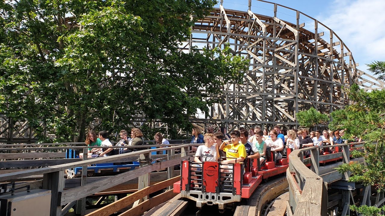 Stampida PortAventura Racing Rollercoaster, A classic Wooden Coaster in ...