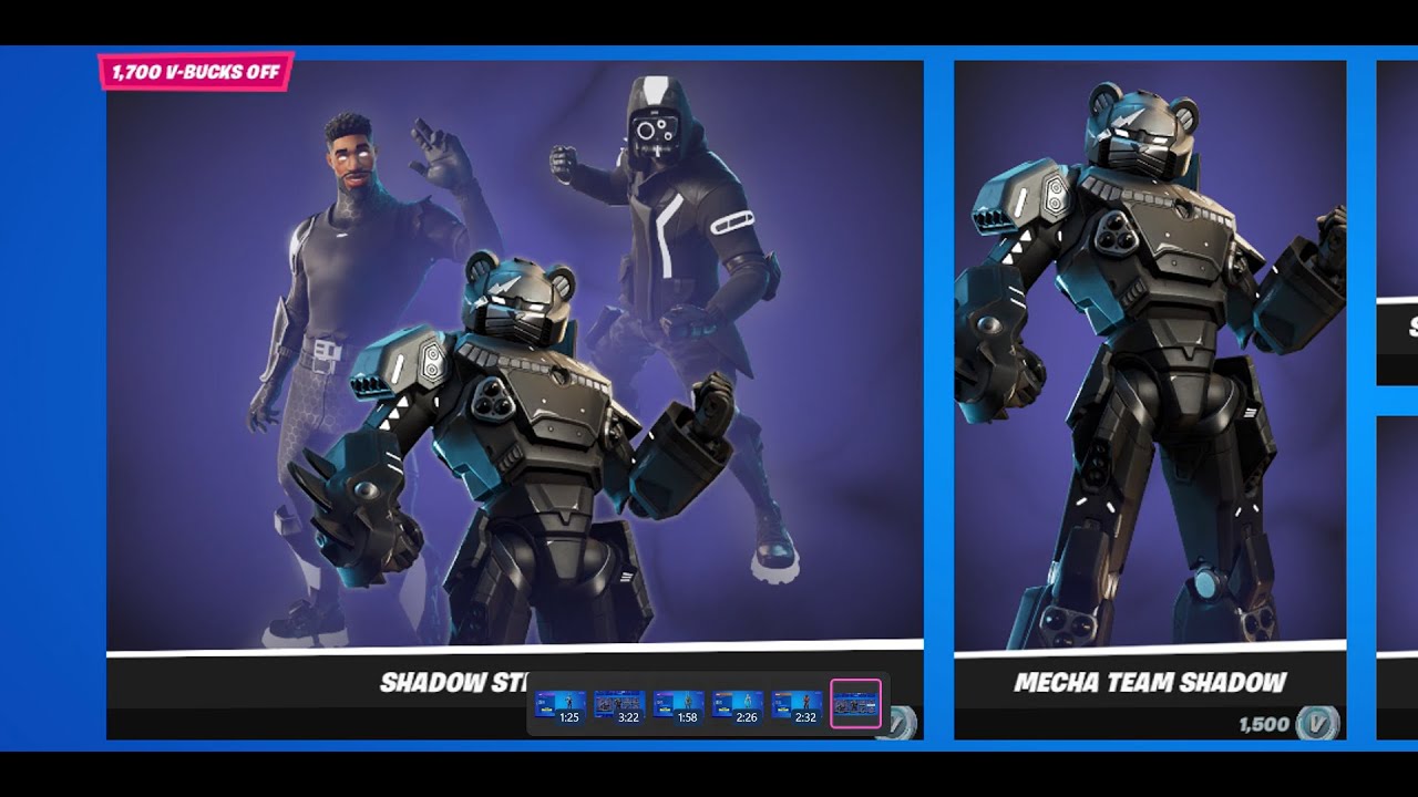 Fortnite Shadow Strike pack, Shadow Combo Cleavers, Shadow Caliper ...