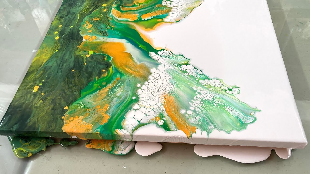 Explore green acrylic pouring for mental health awareness #2. Dutch ...
