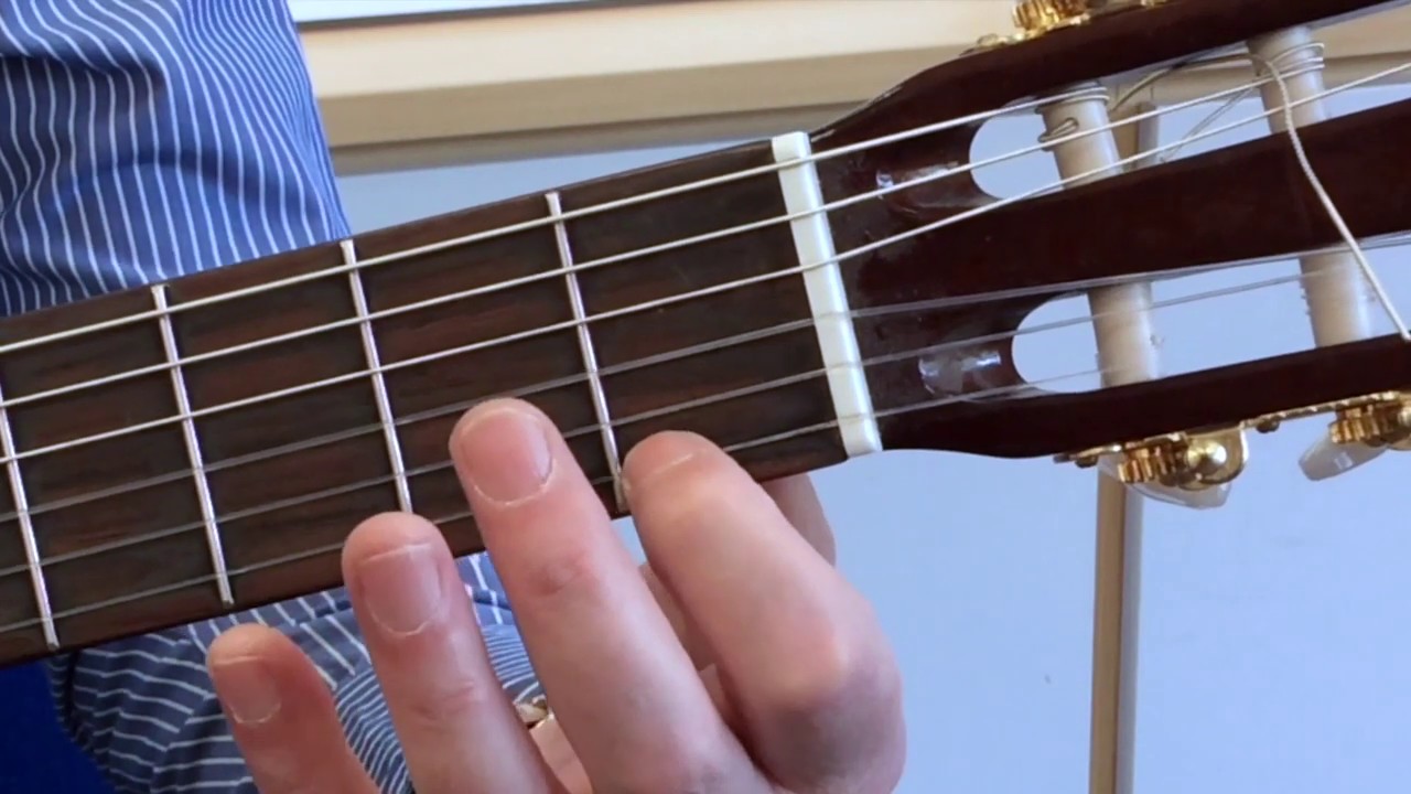 1st string - 1st finger on the 1st fret - YouTube