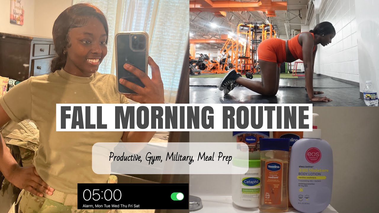 MILITARY MORNING ROUTINE | SECURITY FORCES | GRWM | PRODUCTIVE FALL ...