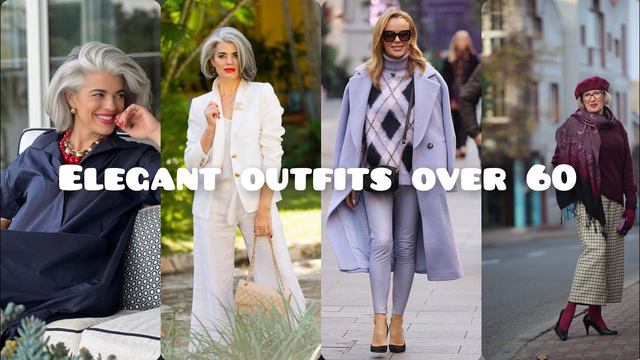 Elegant outfits for women over 60/classic outfits inspiration - YouTube