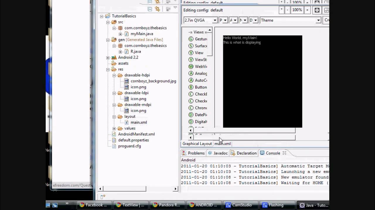Android Tutorial & Lessons 3: Start learning XML to create custom layouts - YouTube