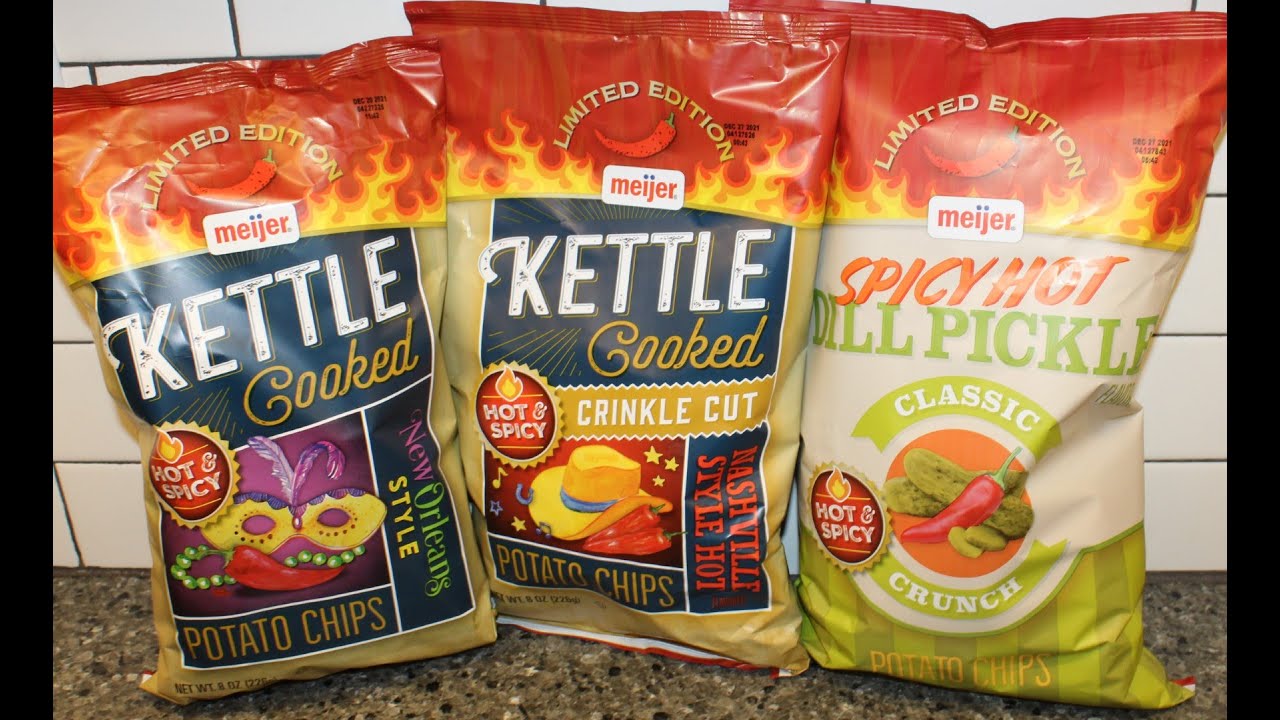 Meijer Potato Chips: New Orleans Style, Nashville Style Hot, Spicy Hot ...