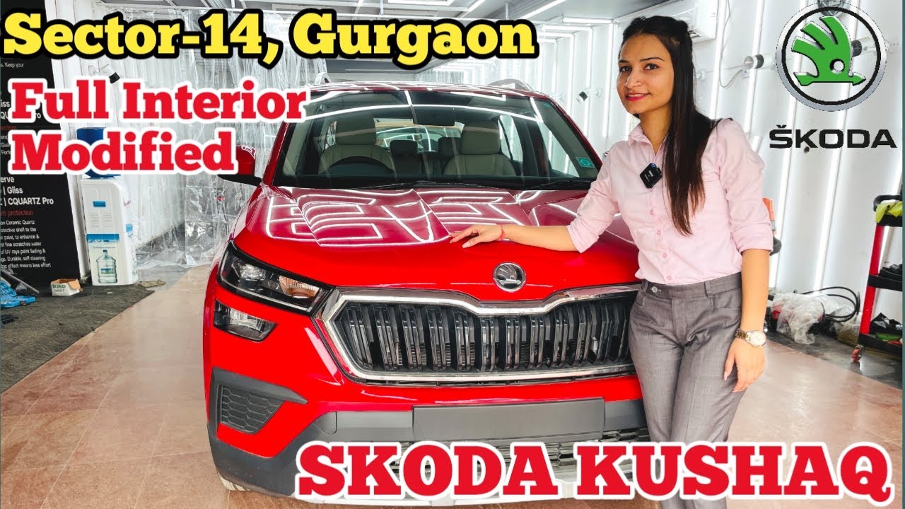 BEST SKODA KUSHAQ INTERIOR MODIFIED IN BUDGET | SKODA KUSHAQ MODIFIED ...