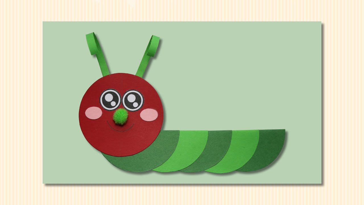 Basteln mit Papier – Raupe | DIY Bastelideen - YouTube