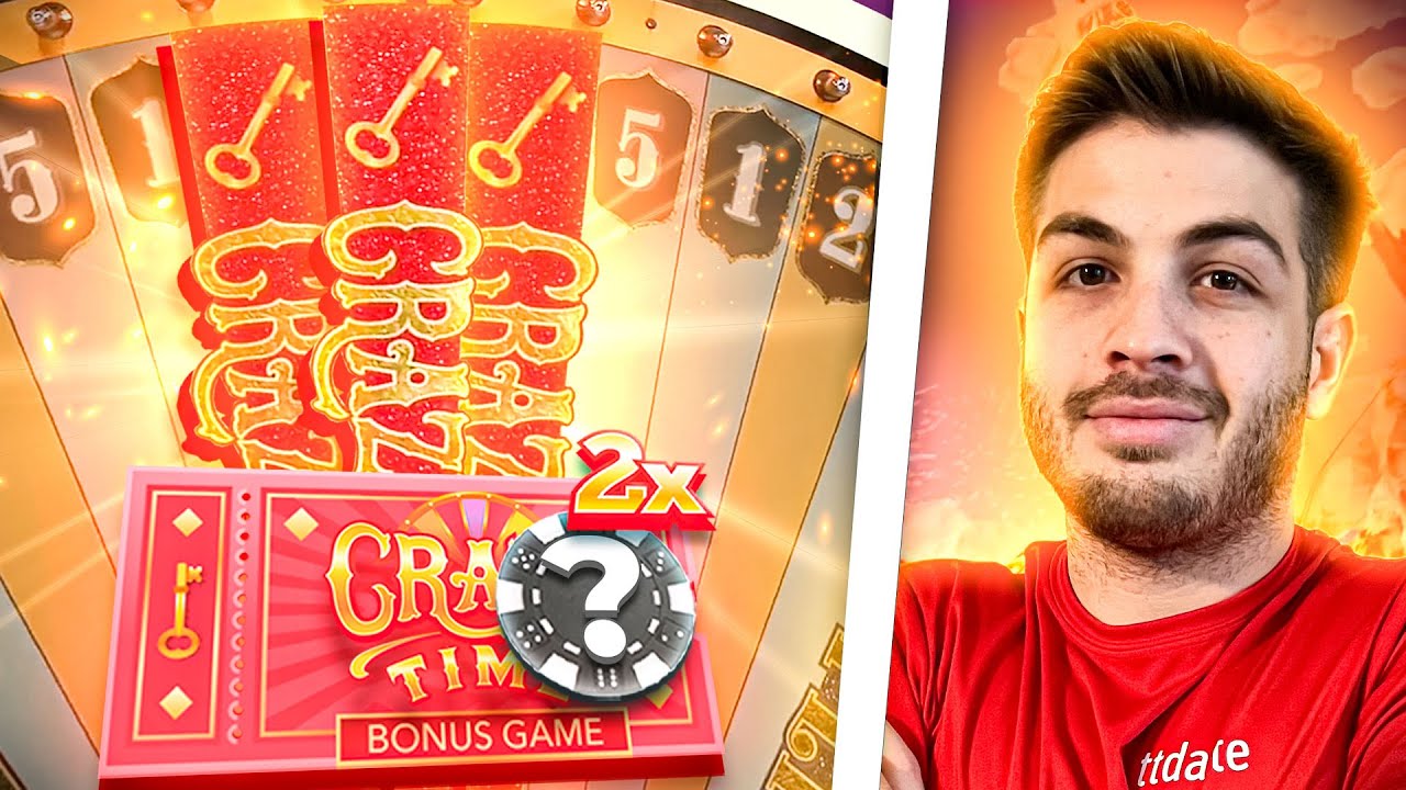 CRAZY TIME HITS WITH A 2X TOP SLOT WITH A MASSIVE BET!!! - YouTube
