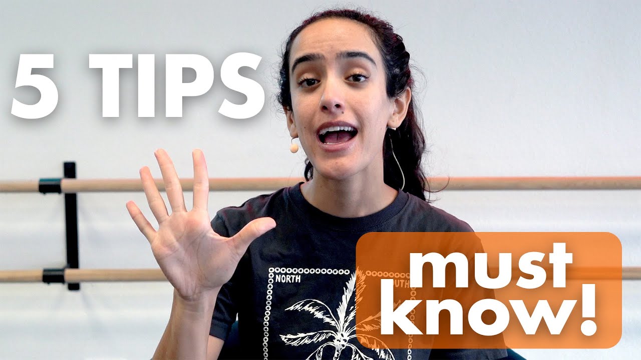 5 Must Know Tips For Dancers - YouTube