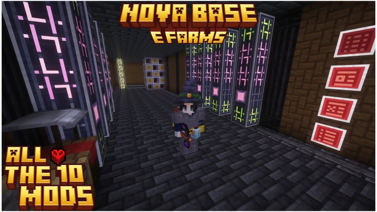 ⚙️Nova Base no ATM10 Hardcore! Automação com Applied, Mobtrap e Farm de ...