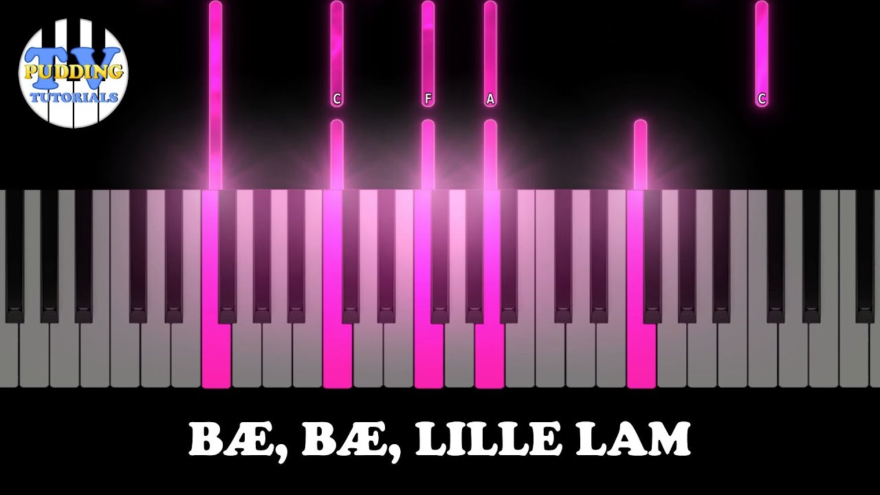 Bæ, bæ, lille lam - med tekst og MIDI visualizer - YouTube
