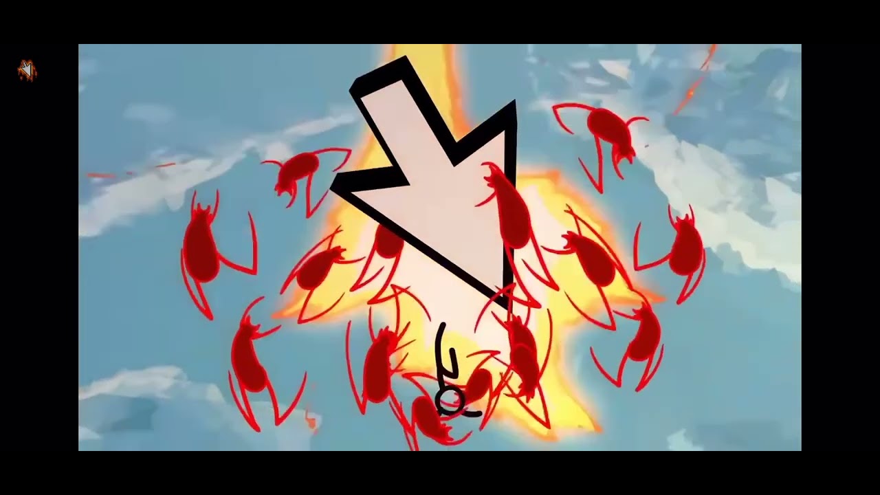 Alan Becker the final showdown in slow mo Only the fighting part with ...