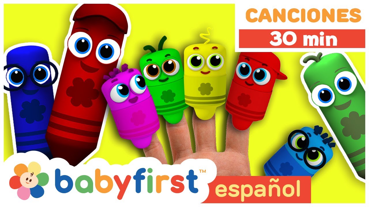Canciones Infantiles | Familia Dedo con Larry el loro | Cinco monitos y ...