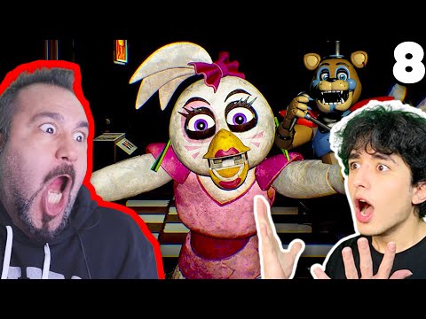 KORKUDAN! ZIPLIYORUZ ANNE! CHICA PARTY VERİYOR | (Five Nights at Freddy's: Security Breach) BÖLÜM #8