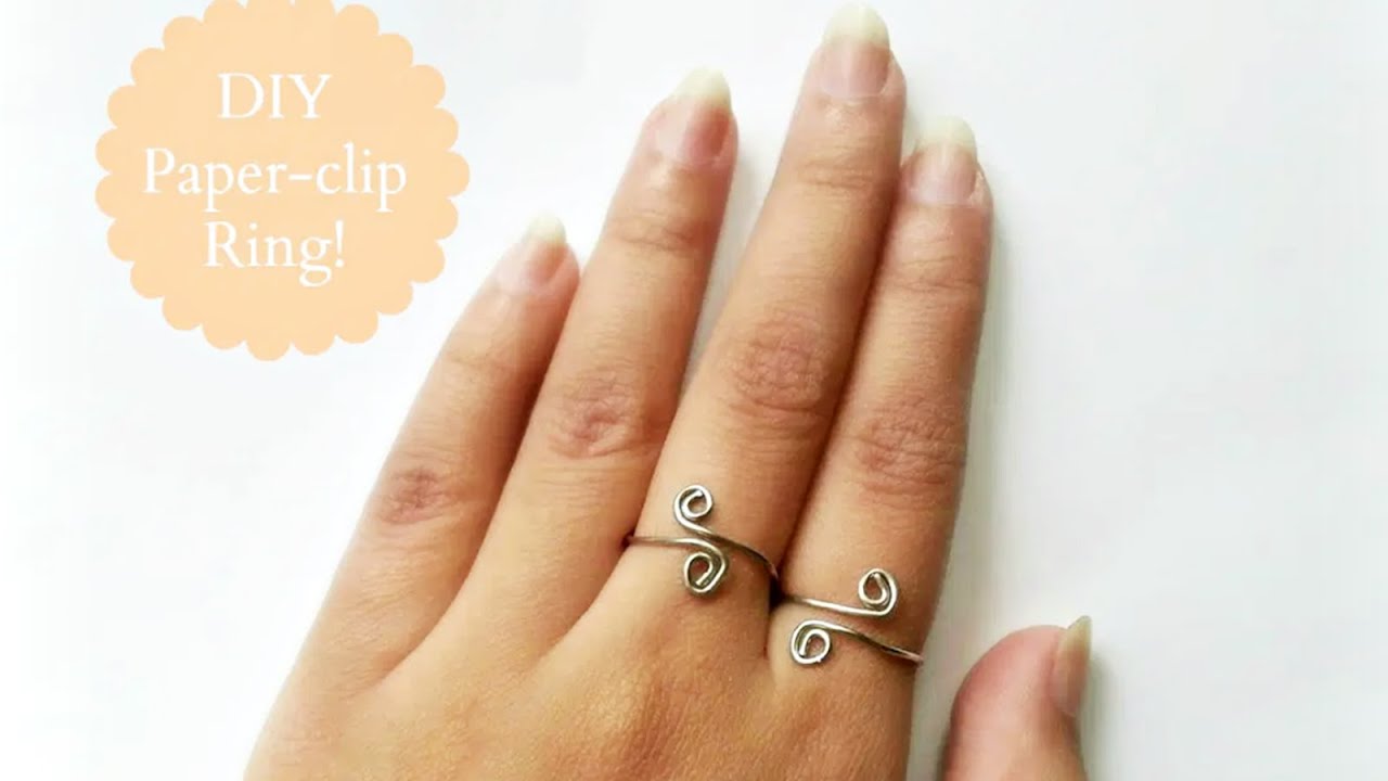 Easy Paperclip Ring Tutorial | DIY Jewelry Making for Beginners - YouTube