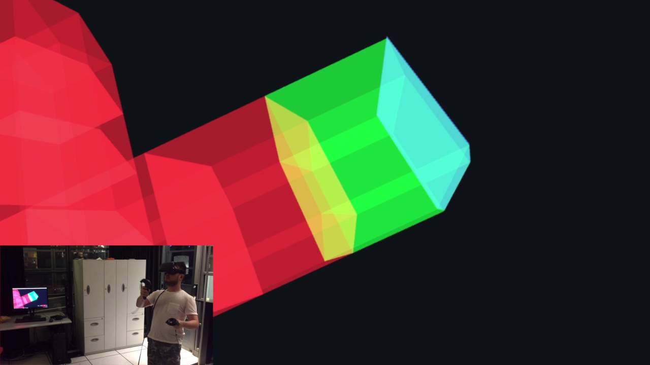 Construction with 4D virtual hypercube - YouTube