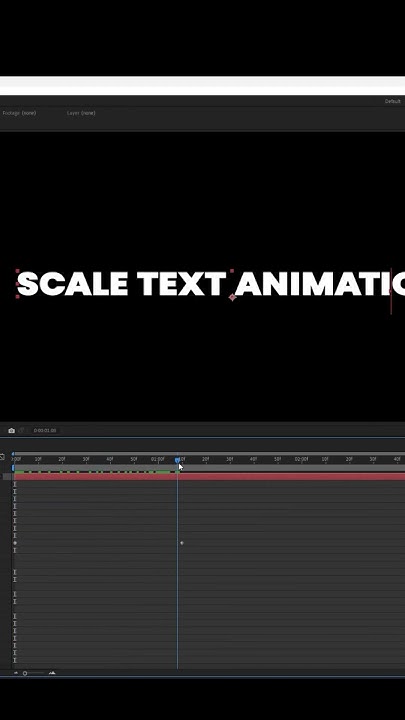 How To Make Smooth Scale Text Animation In After Effects #aftereffectstutorial #shorts # ...