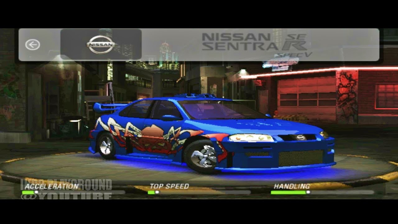 NISSAN SENTRA SER SPEC V NEED FOR SPEED UNDERGROUND 2 REMASTER 1 - YouTube