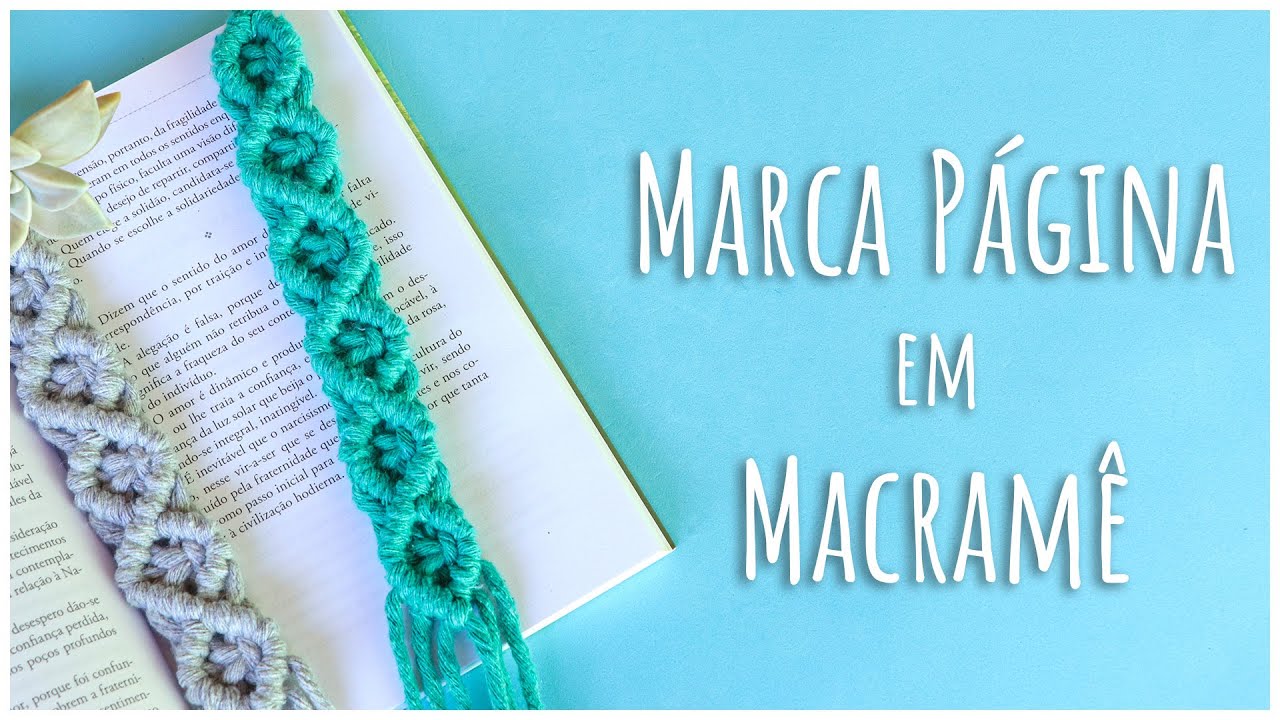 📖 Crie um Marcador de Página em Macramê em Poucos Minutos! - YouTube