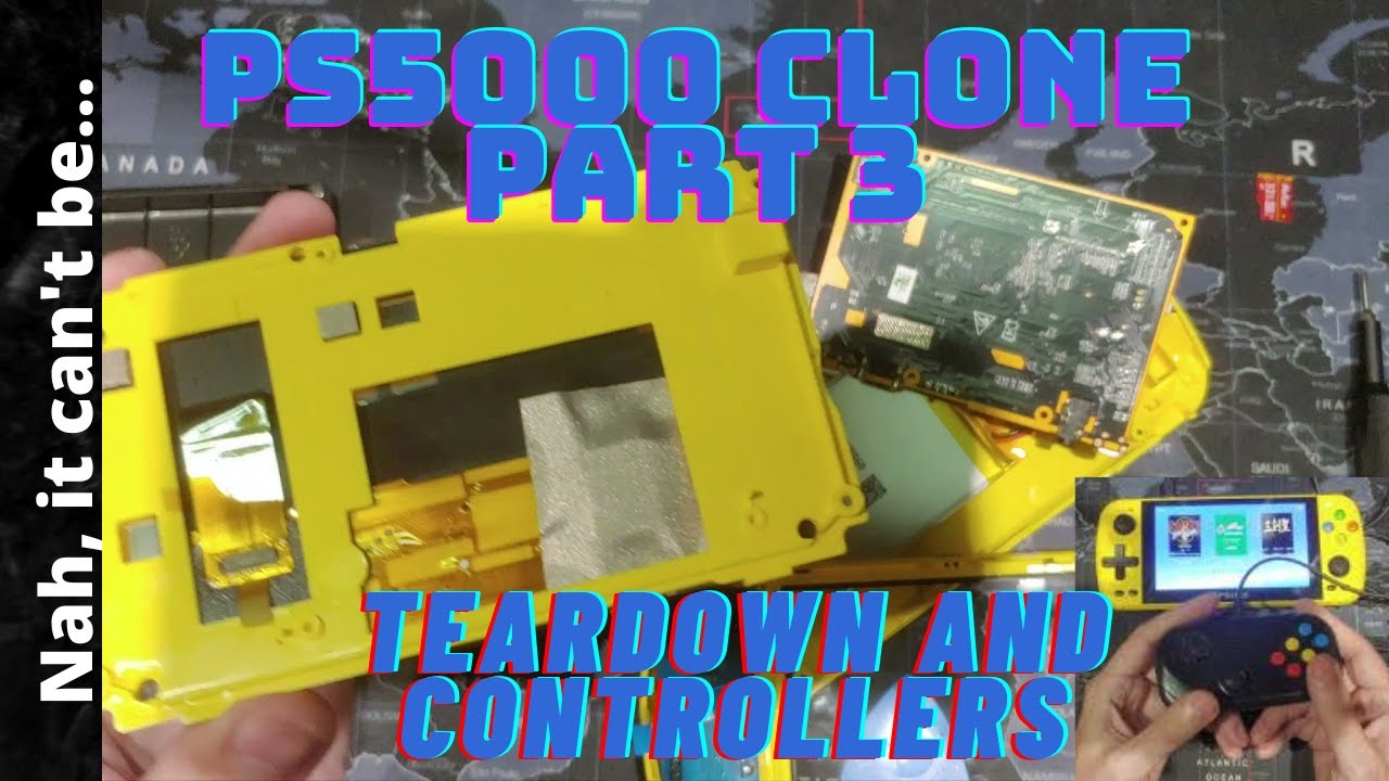 PS5000 Clone Handheld console Part 3 - Teardown and Controllers - YouTube
