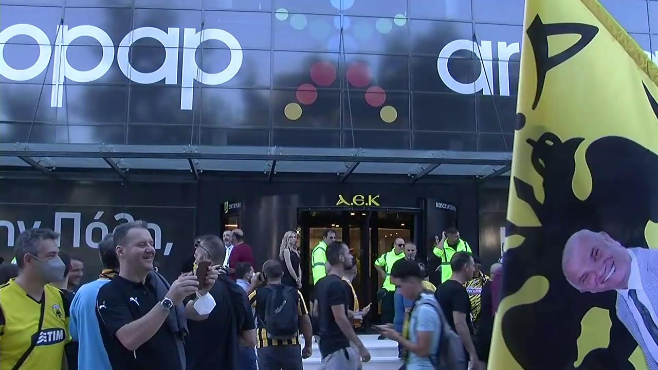 ΑΕΚ ΟΠΑΠ ΑΡΕΝΑ ΛΙΓΟ ΠΡΙΝ ΤΑ ΕΓΚΑΙΝΙΑ - YouTube