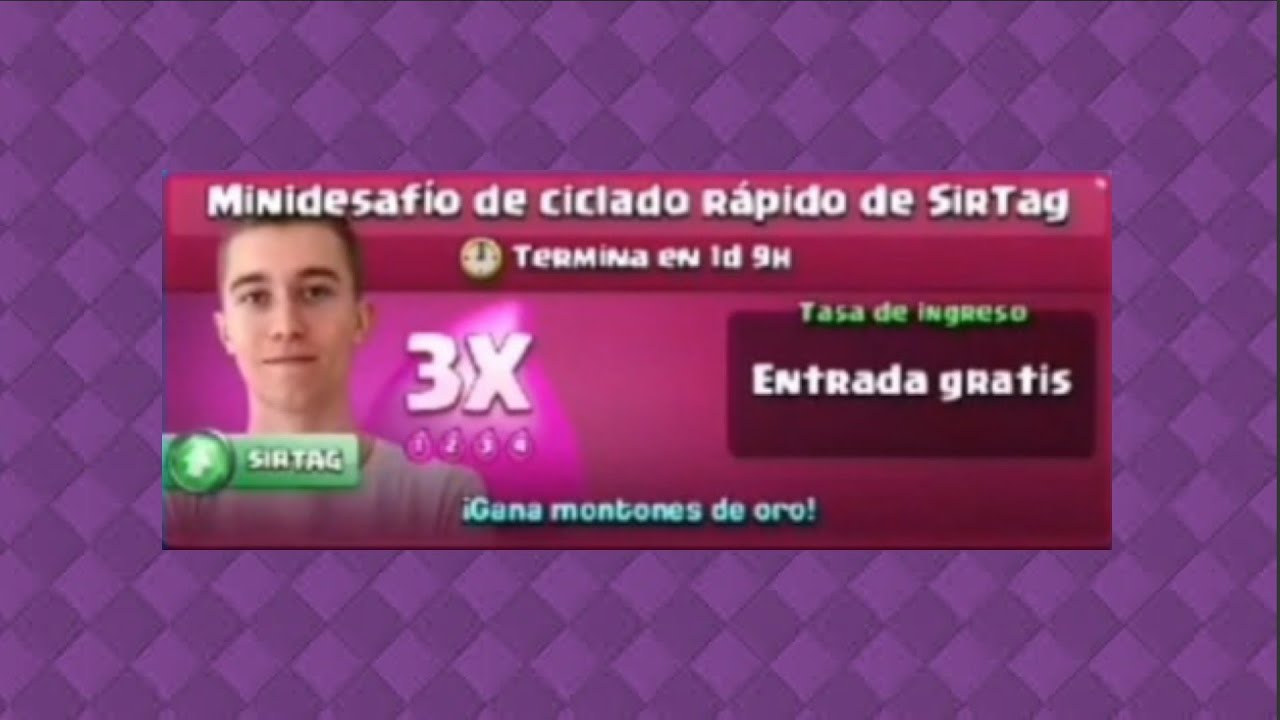 Clash royale - MINIDESAFIO DE SIRTAG - YouTube