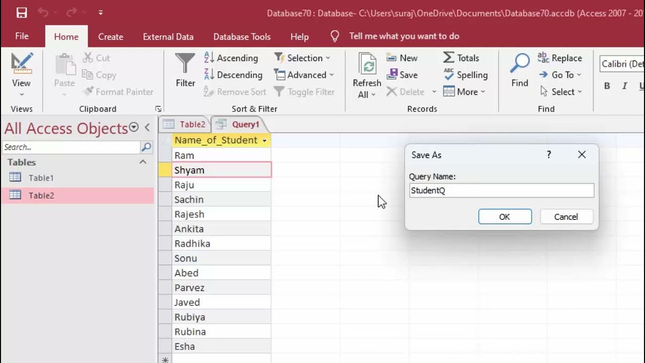 Count Function In Microsoft Access 2019 Computerexcelsolution Youtube