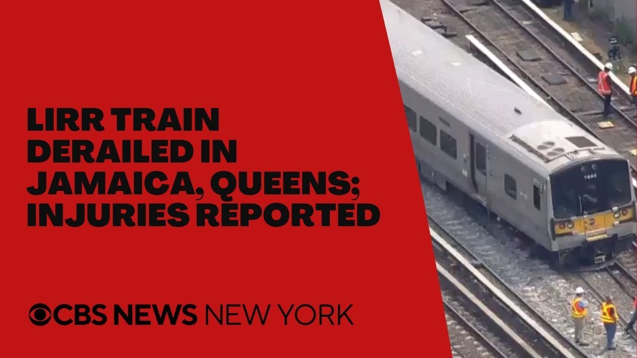 LIRR train derails in Queens; Watch live coverage - YouTube