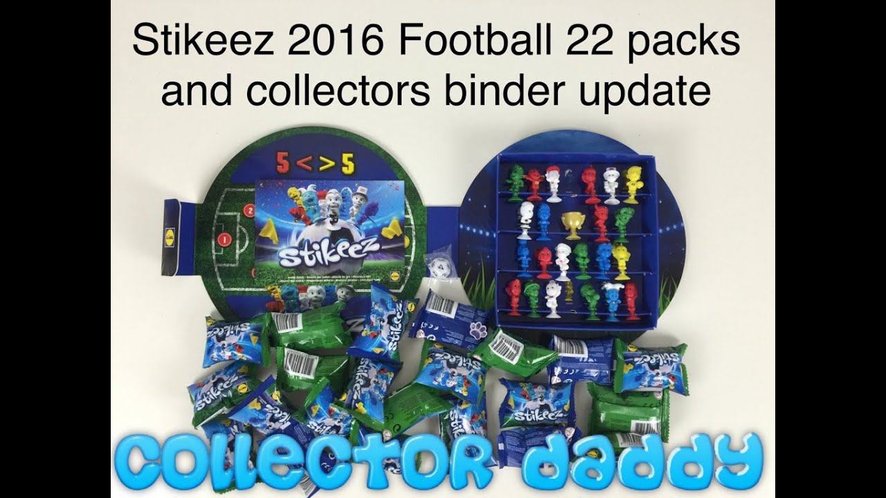 Stikeez 2016 Lidl football Stikeez 22 packs and collectors binder ...