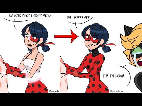 ADRIEN SEES MARINETTE TRANSFORM? (Miraculous Ladybug Comic Dub Animations)