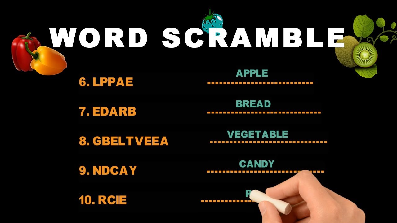 Word Scrambles Game | Puzzle Game | Word Jumble | word scrambles In ...
